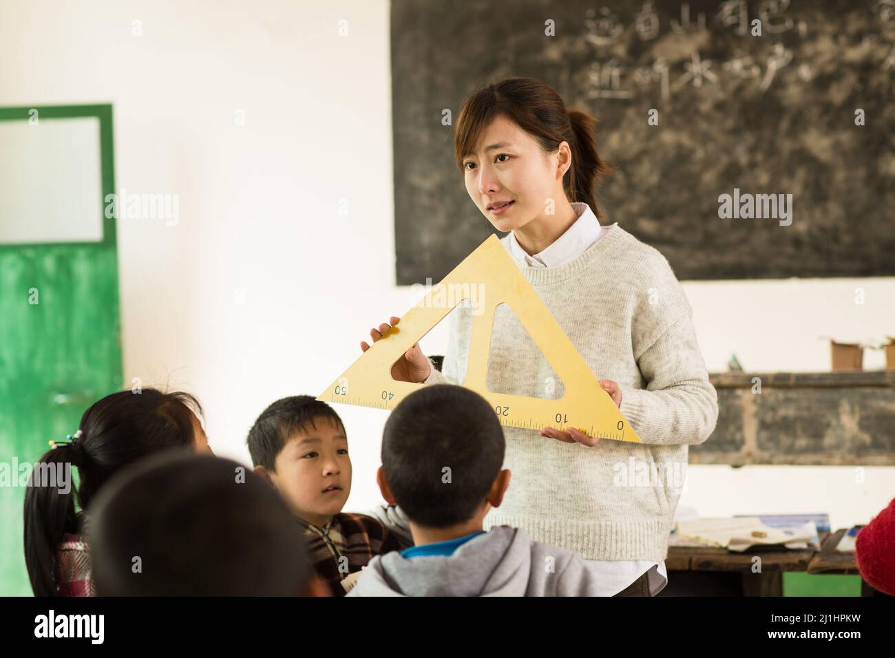 Rural women teachers and pupils in the classroom Stock Photo - Alamy