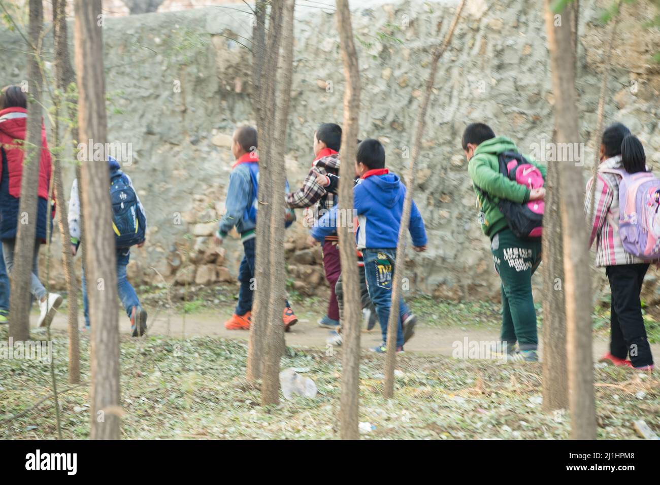 Teacher and student outdoor activities Stock Photo - Alamy