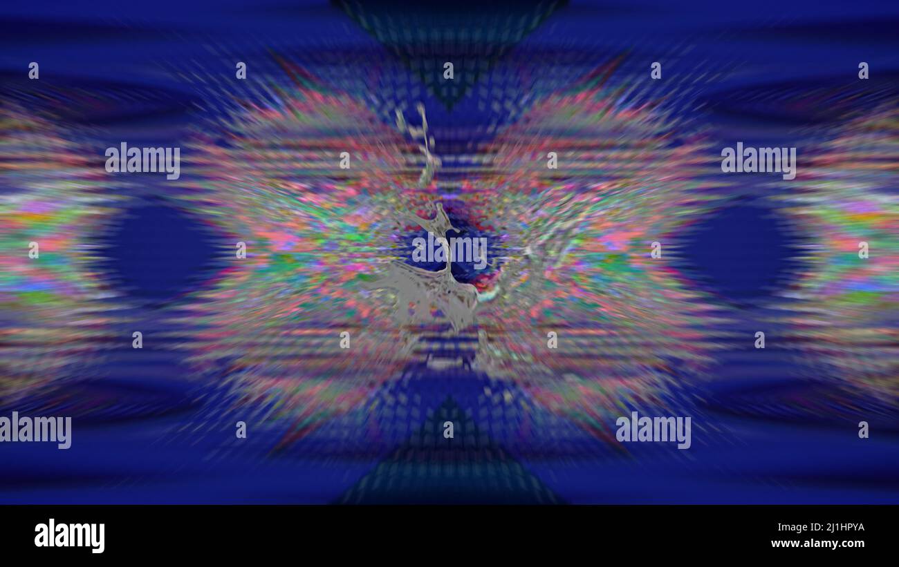 An abstract 3d glitch art burst background image Stock Photo - Alamy
