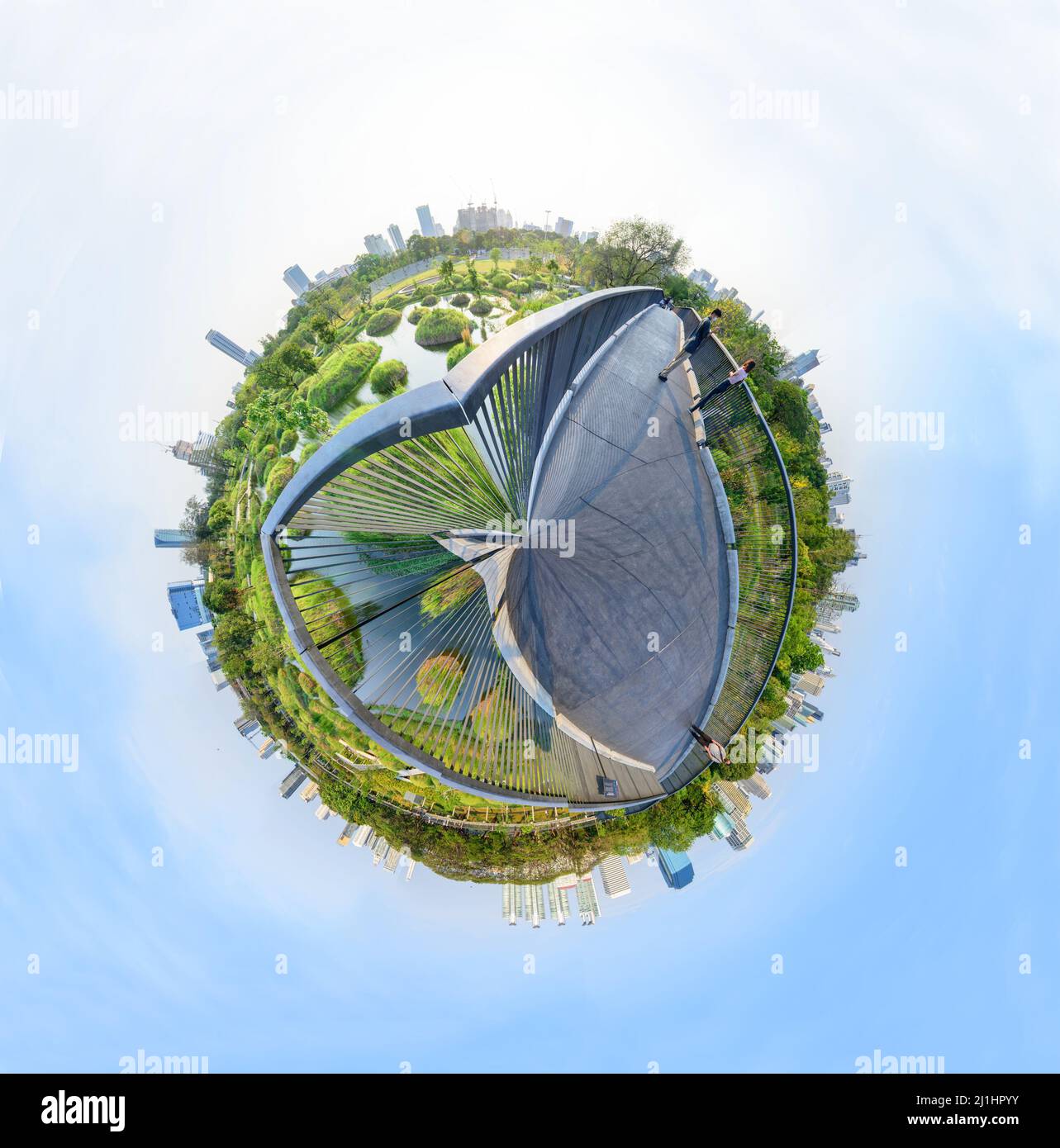 Bangkok city 360° panorama hi-res stock photography and images - Alamy