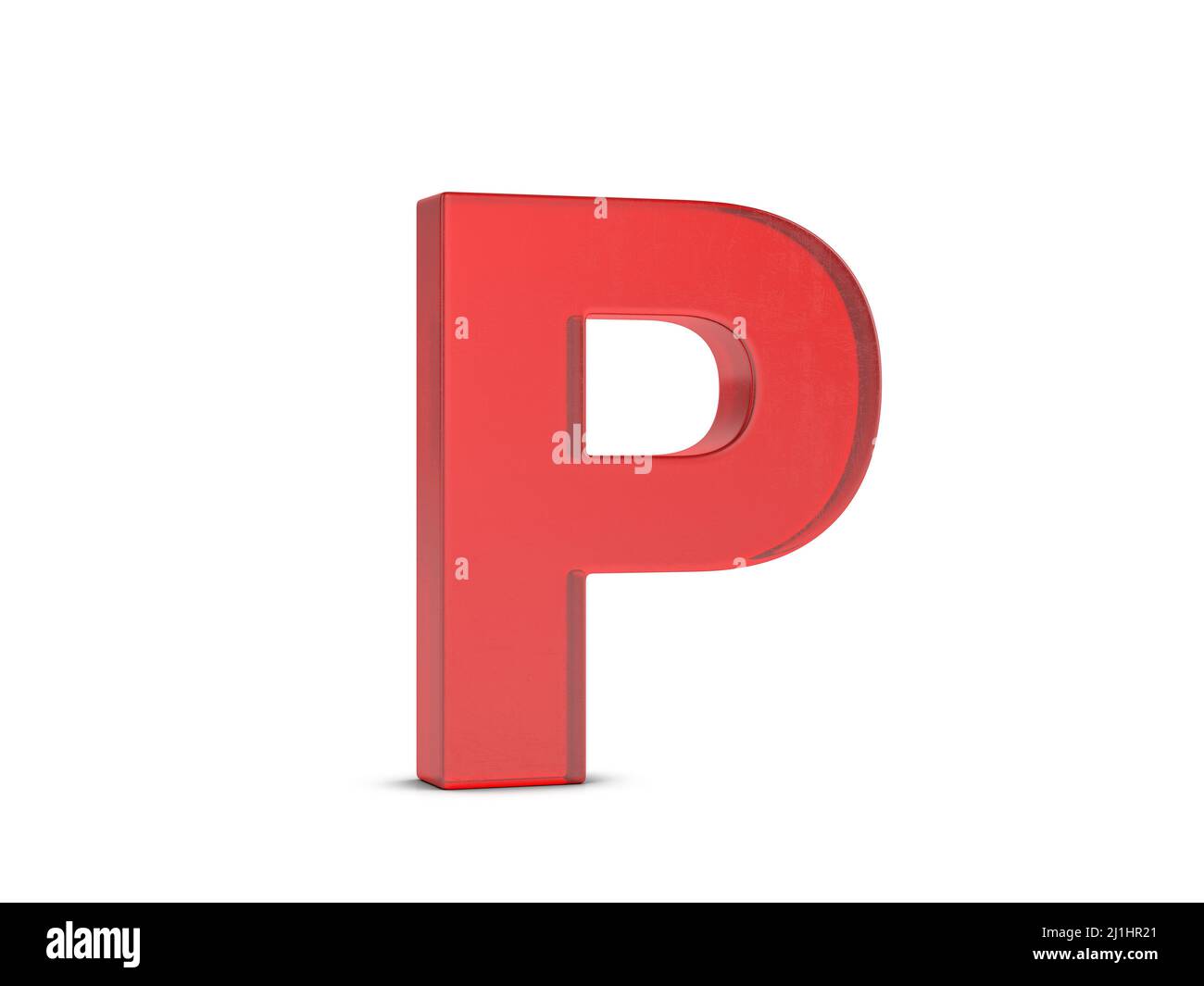 Glass letter P on a white background. 3d illustration Stock Photo - Alamy