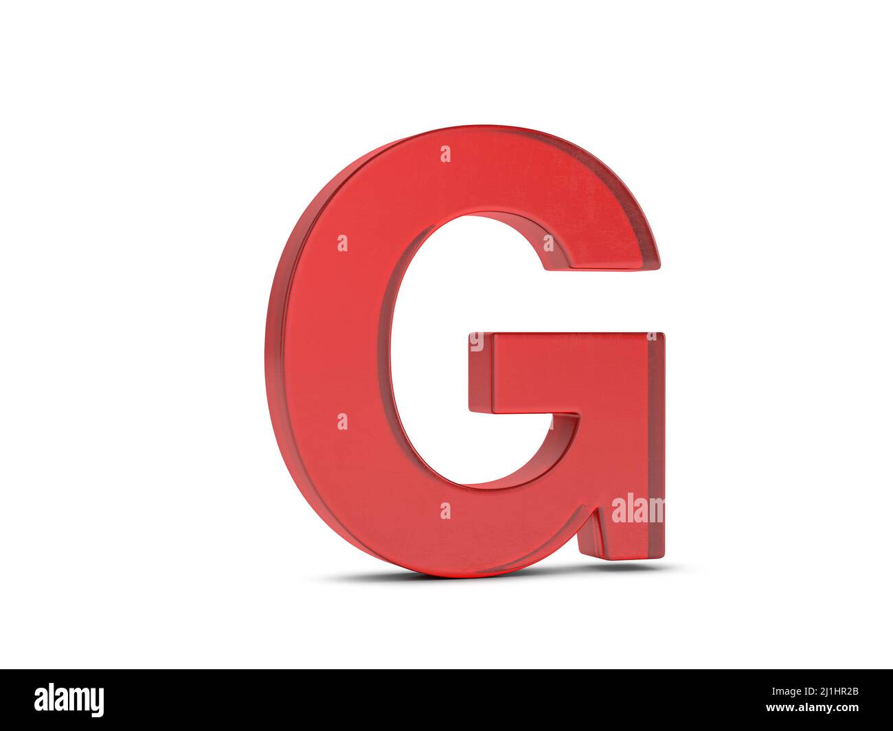 Glass letter G on a white background. 3d illustration Stock Photo - Alamy