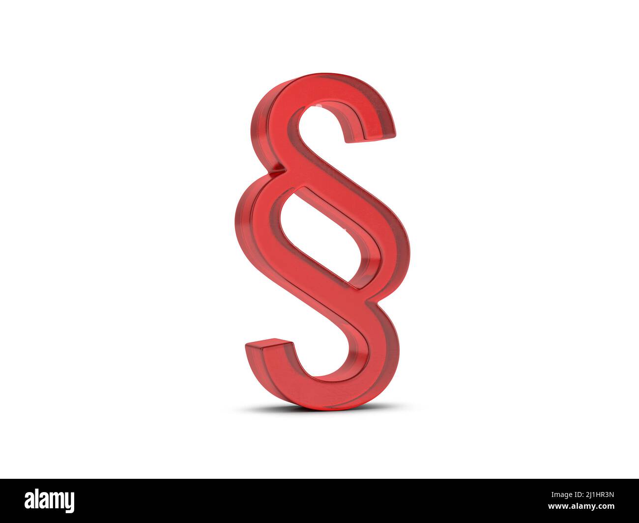 Glass section symbol on a white background. 3d illustration Stock Photo ...