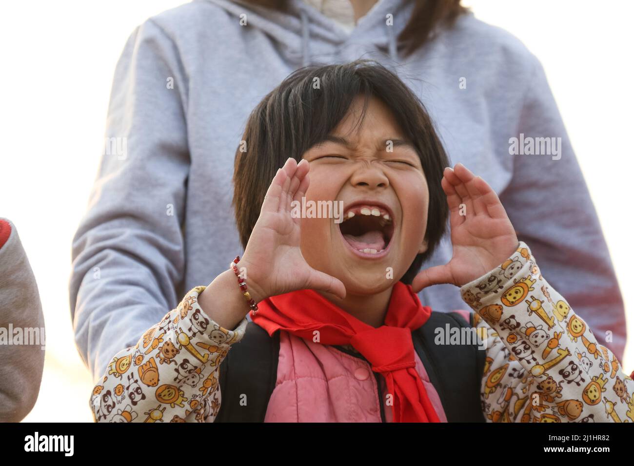 Rural teachers and pupils learning in the open air Stock Photo - Alamy
