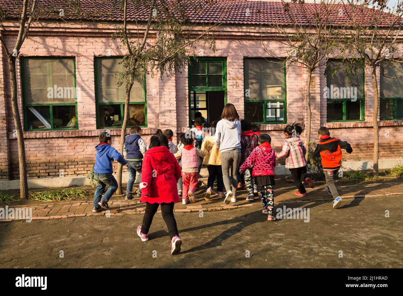Rural teachers and pupils at school Stock Photo - Alamy