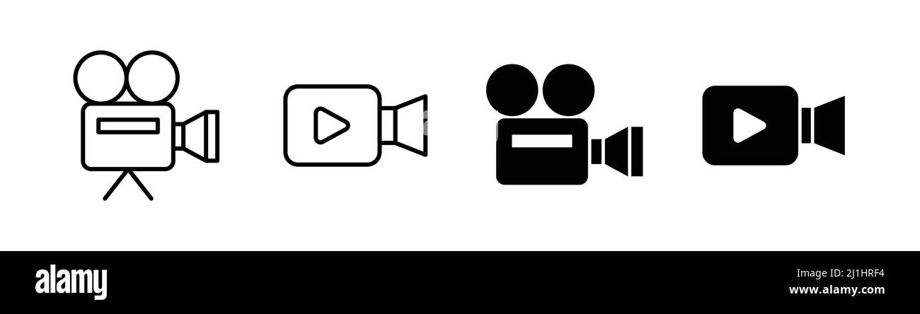 Video icon simple element Stock Vector Images - Alamy
