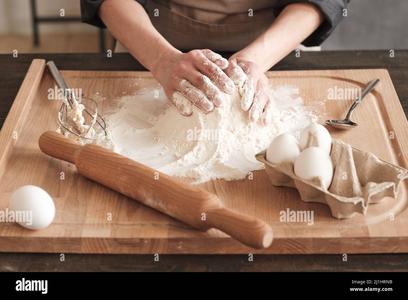 Chef touching food hi-res stock photography and images - Alamy