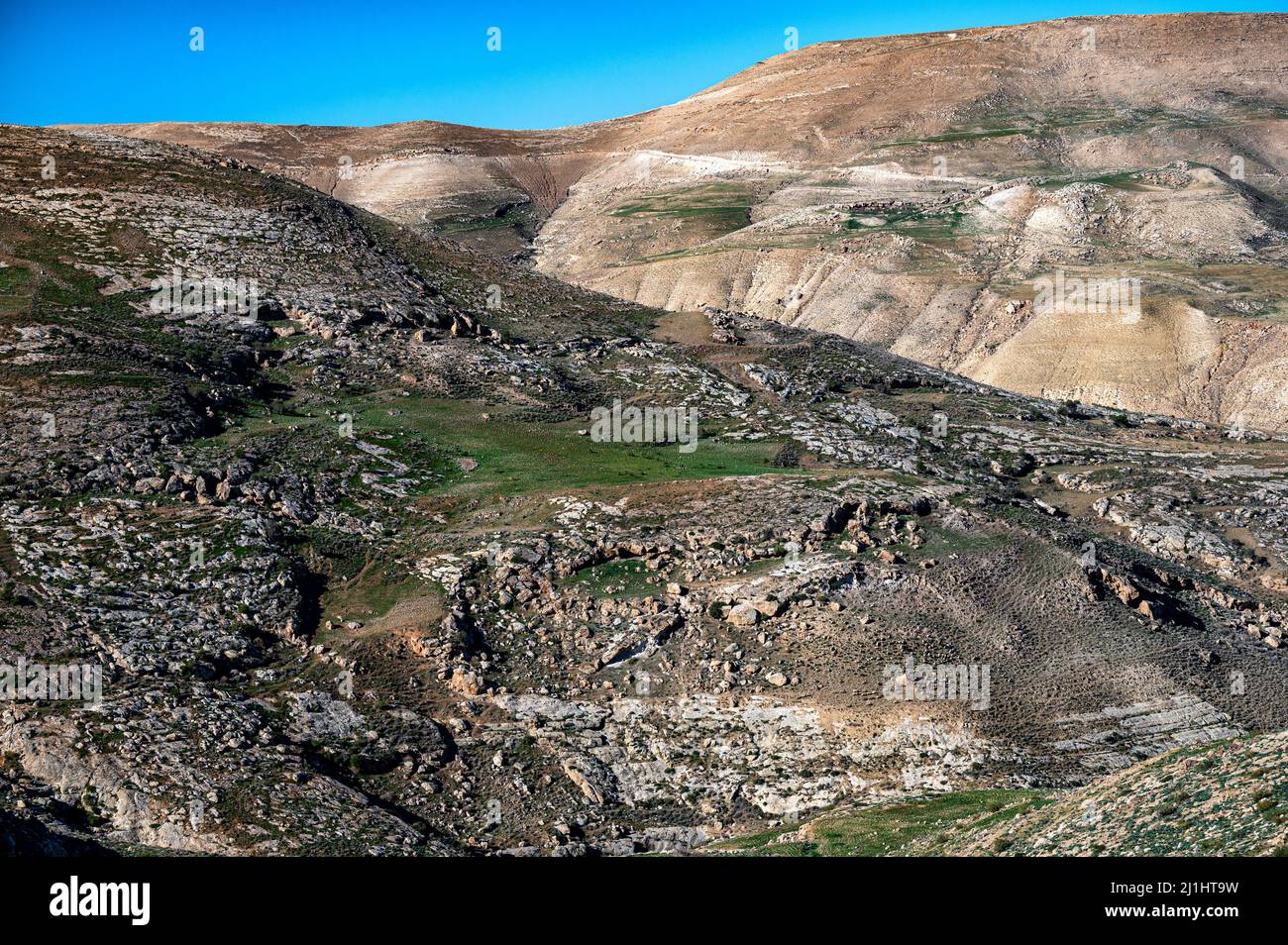 Landscape of the Moab Plateau, Jordan Stock Photo - Alamy