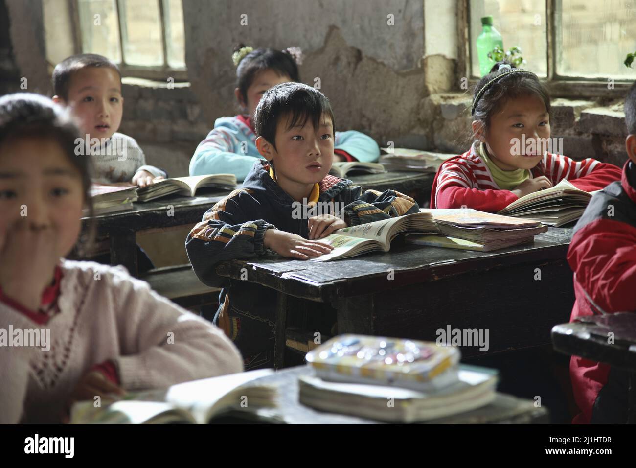 Elementary students in rural area,China Stock Photo - Alamy