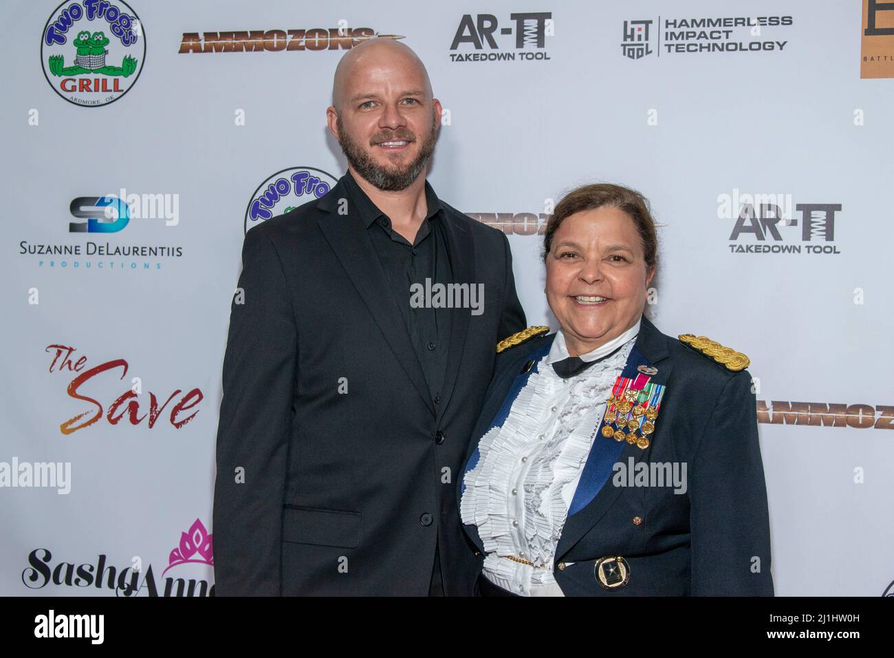 California, USA. 25th Mar, 2022. Rodney Jones, Lisa Costanza attend ...
