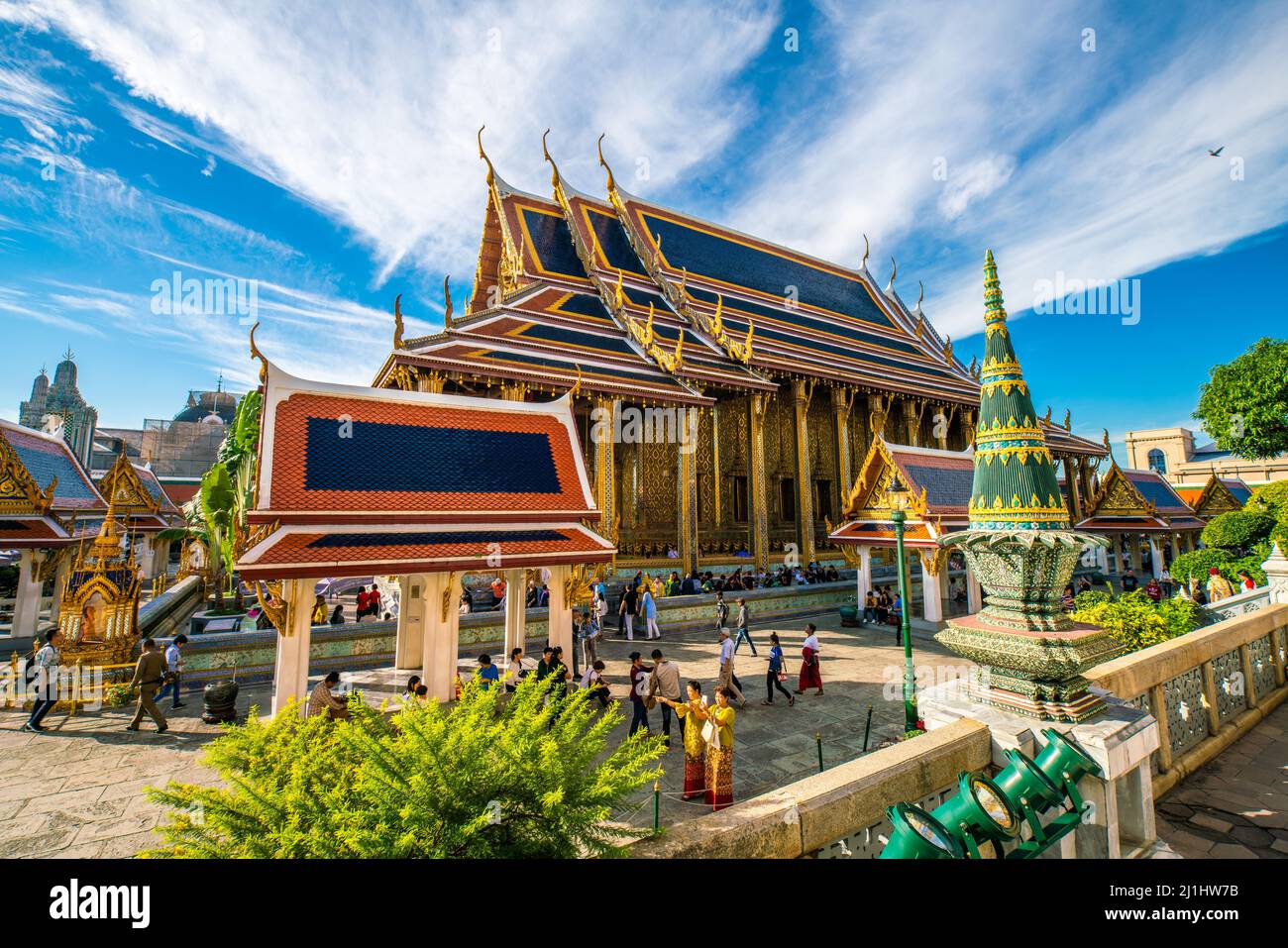 Beauty of the Emerald Buddha Temple important buddhist temple and famous tourist destination of ...