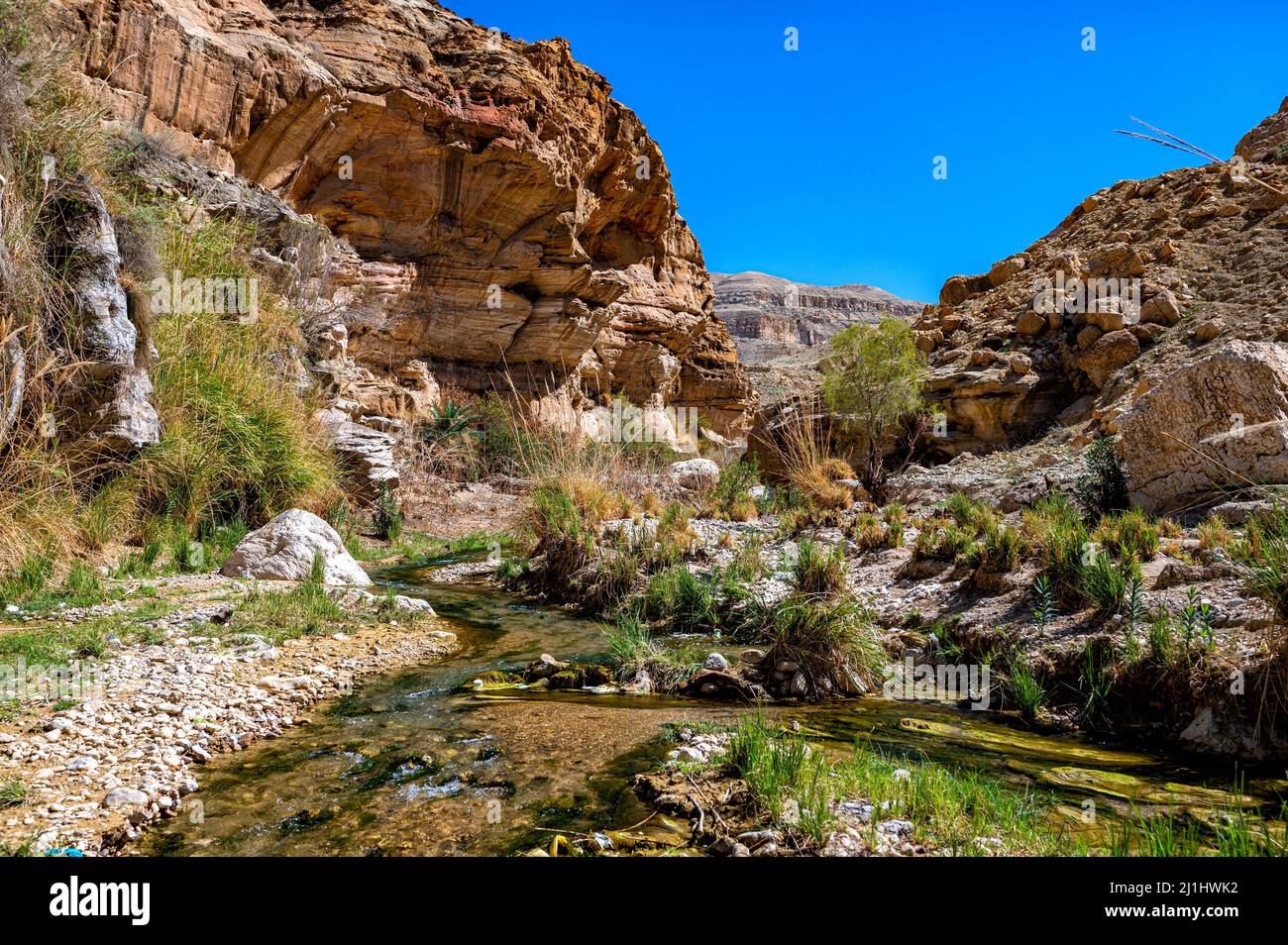 Wadi Bin Hammad, Moab Plateau, Jordan Stock Photo - Alamy
