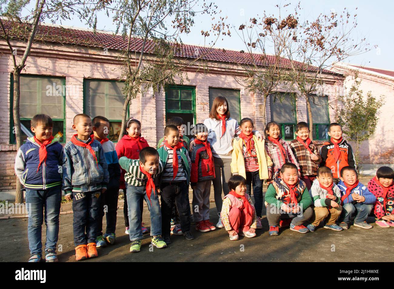 Rural teachers and pupils in school Stock Photo - Alamy