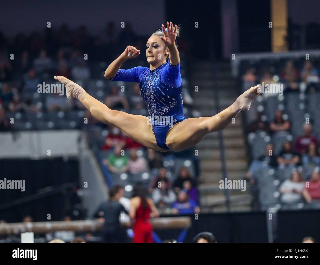 Birmingham, AL, USA. 19th Mar, 2022. Kentucky's Isabella Magnelli leaps ...