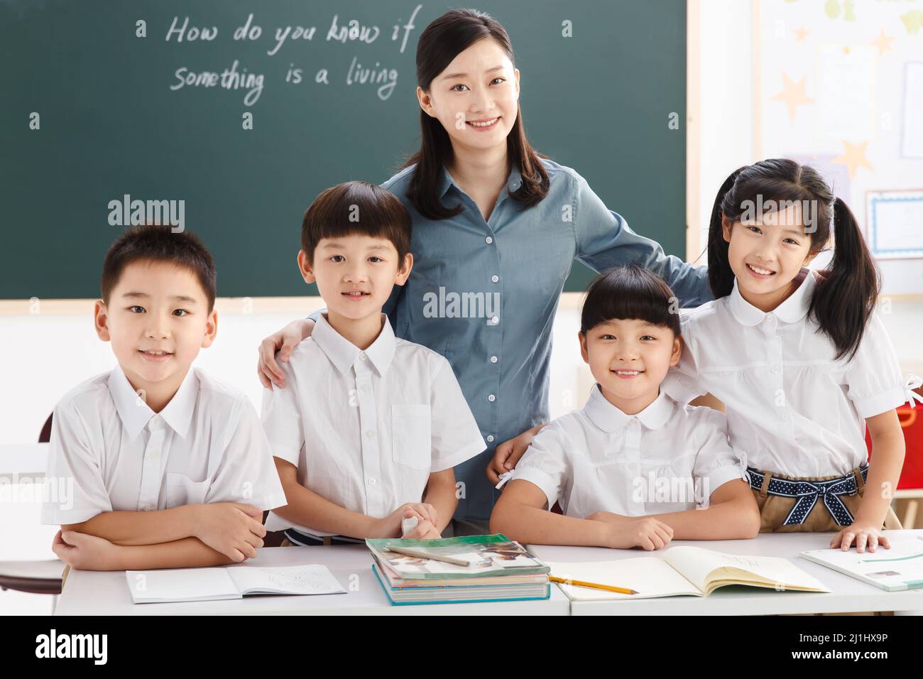 Group of children age 8 studying hi-res stock photography and images ...