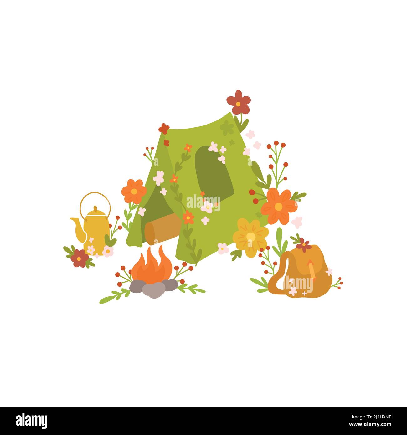 Campfire Background Clipart