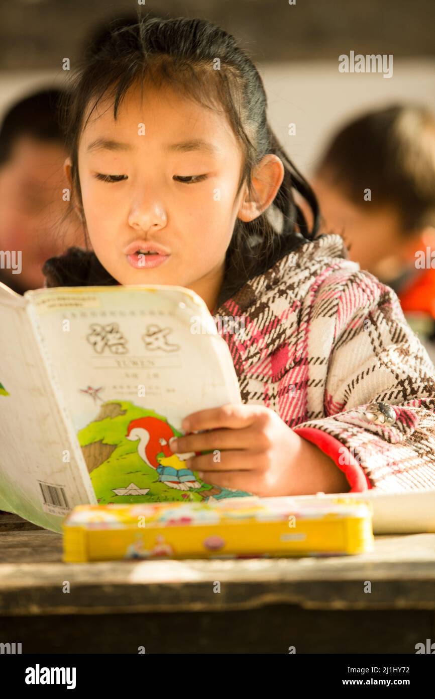 Elementary school in rural primary school girls Stock Photo - Alamy