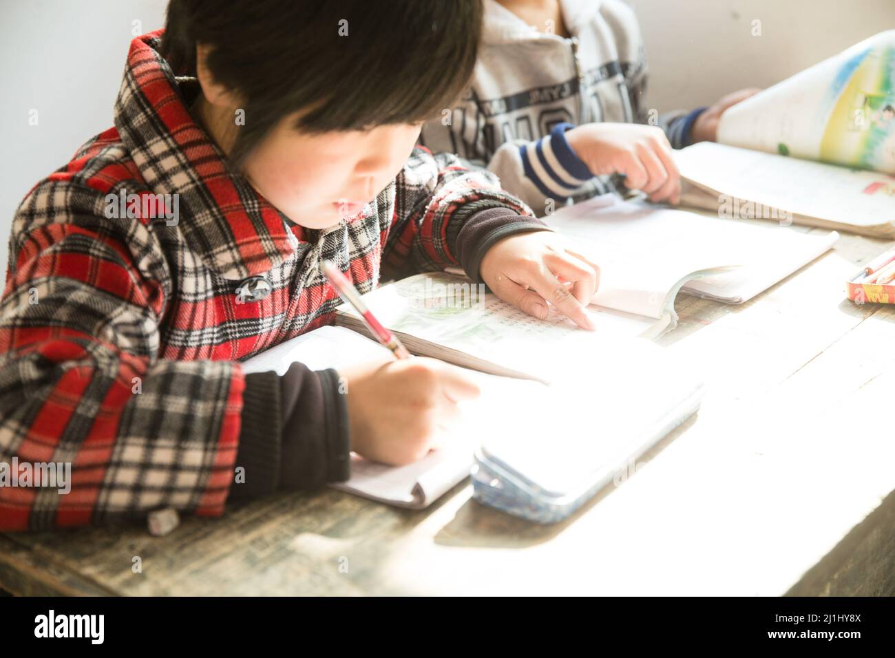 Rural primary school pupils in the class Stock Photo - Alamy