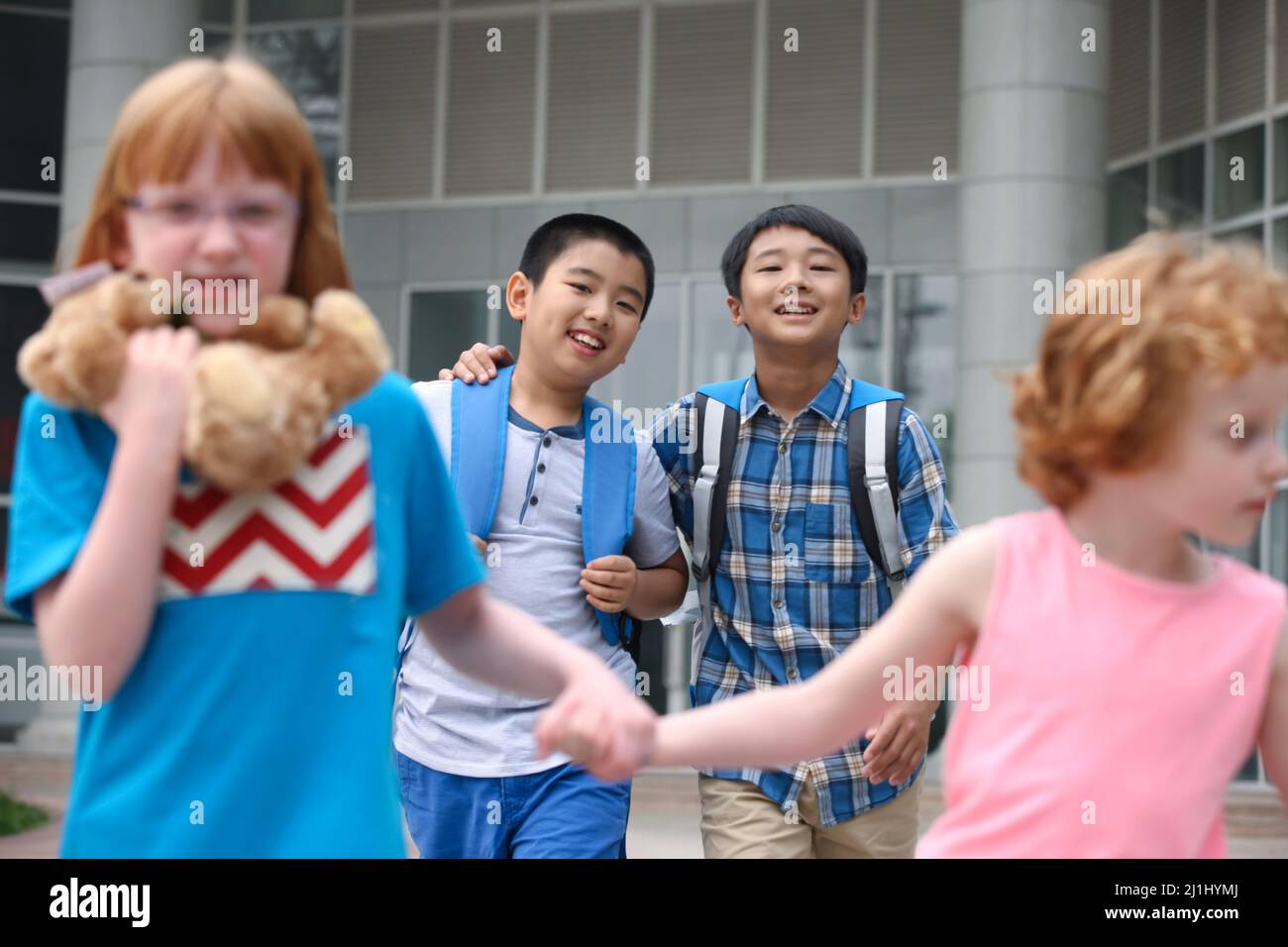 Elementary school students Stock Photo - Alamy