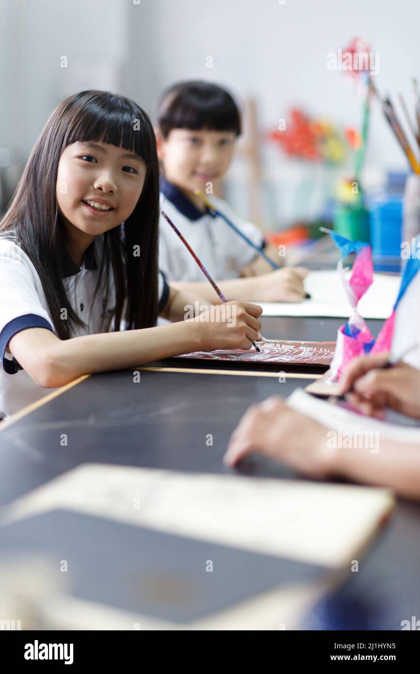 Elementary school students Stock Photo - Alamy