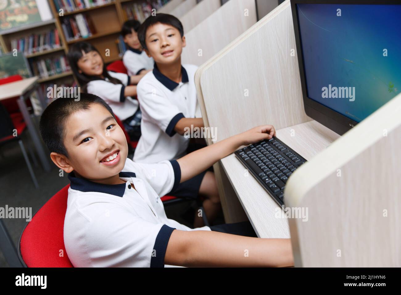 Elementary school students Stock Photo - Alamy