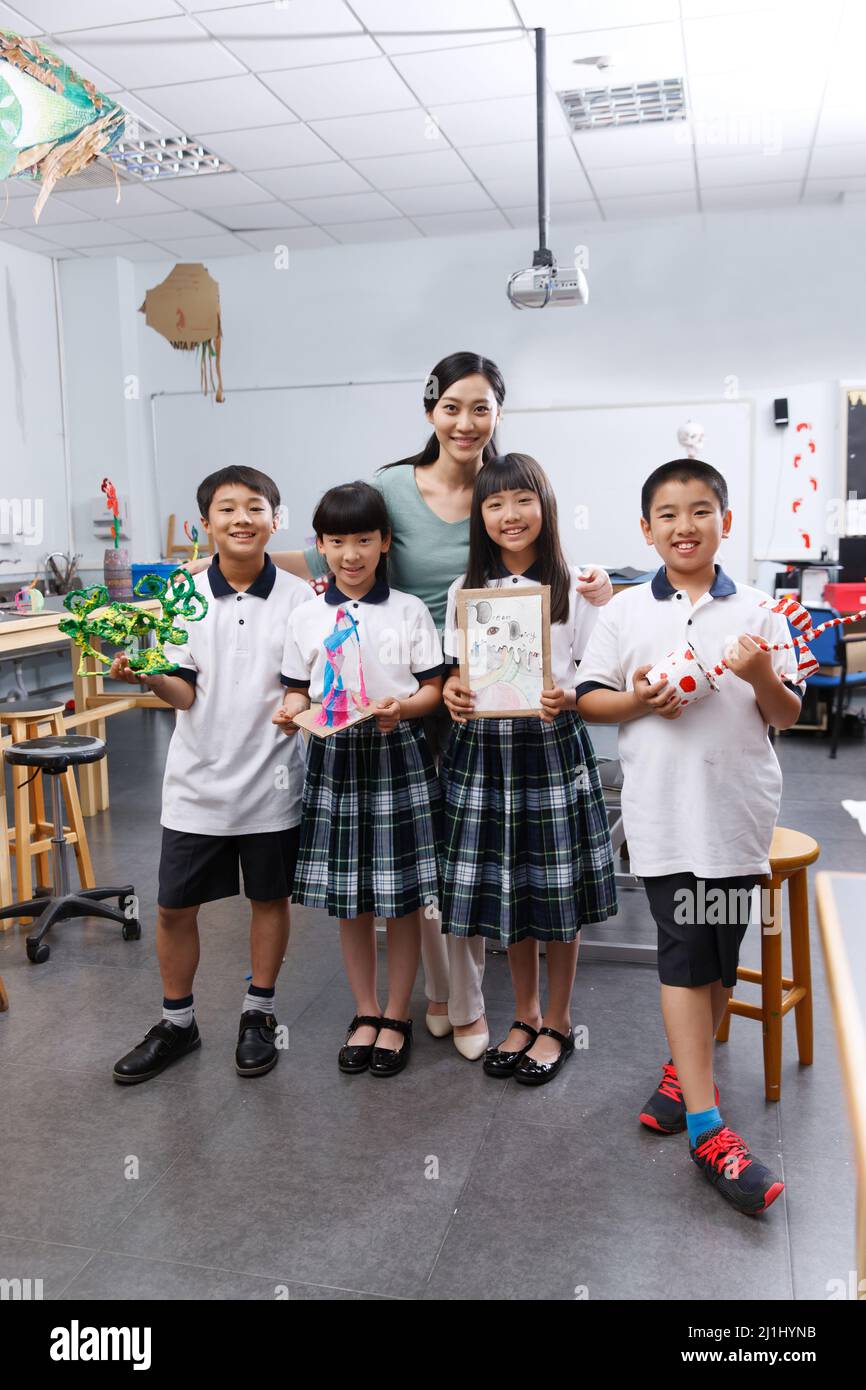 Elementary school students Stock Photo - Alamy
