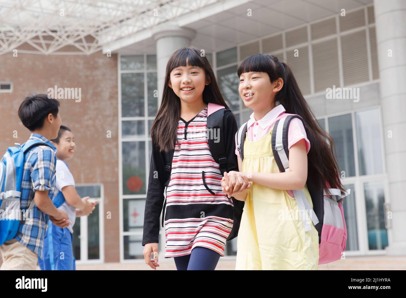 Elementary school students Stock Photo - Alamy