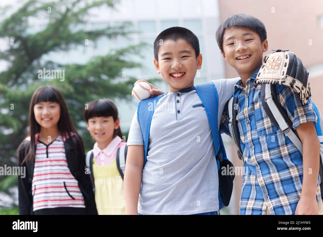 Elementary school students Stock Photo - Alamy