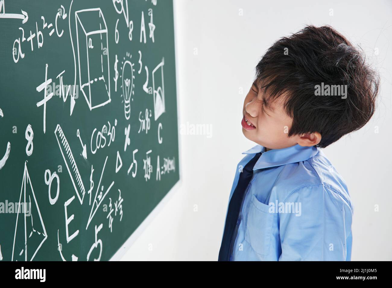 Primary school boys were math problem posed Stock Photo - Alamy