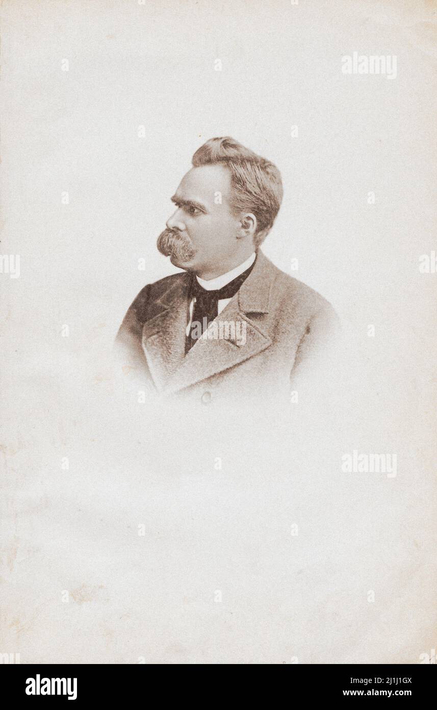Vintage illustration of friedrich wilhelm nietzsche hi-res stock photography and images - Alamy