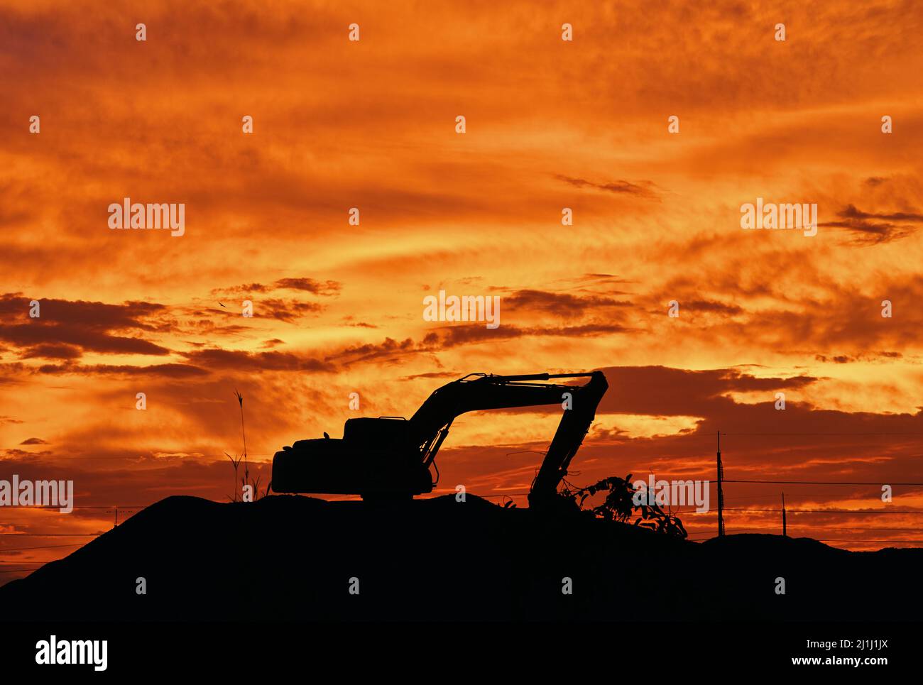 Industrial backhoe hi-res stock photography and images - Alamy