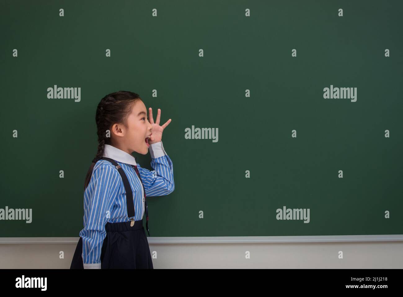 Primary school girls in the classroom Stock Photo - Alamy
