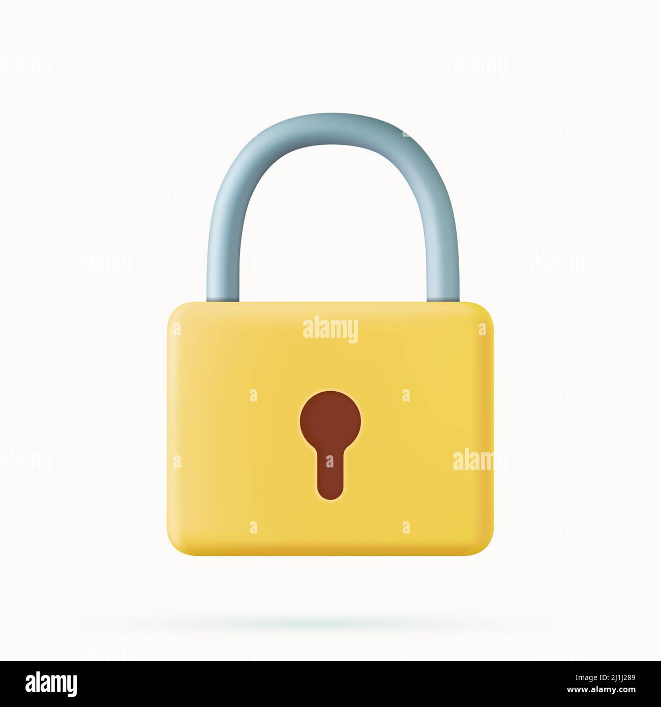 3d red padlock icon Stock Vector Image & Art - Alamy