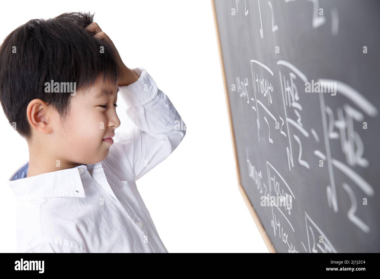 Primary school boys were math problem posed Stock Photo - Alamy