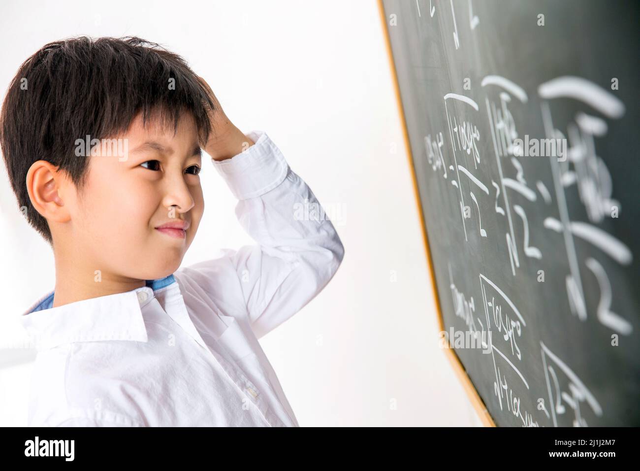 Primary school boys were math problem posed Stock Photo - Alamy