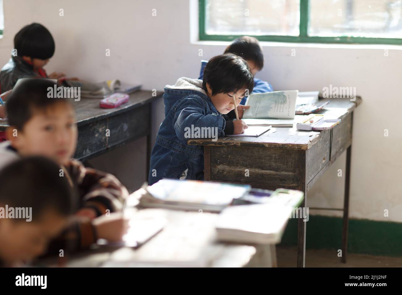 Primary school students in rural primary school Stock Photo - Alamy