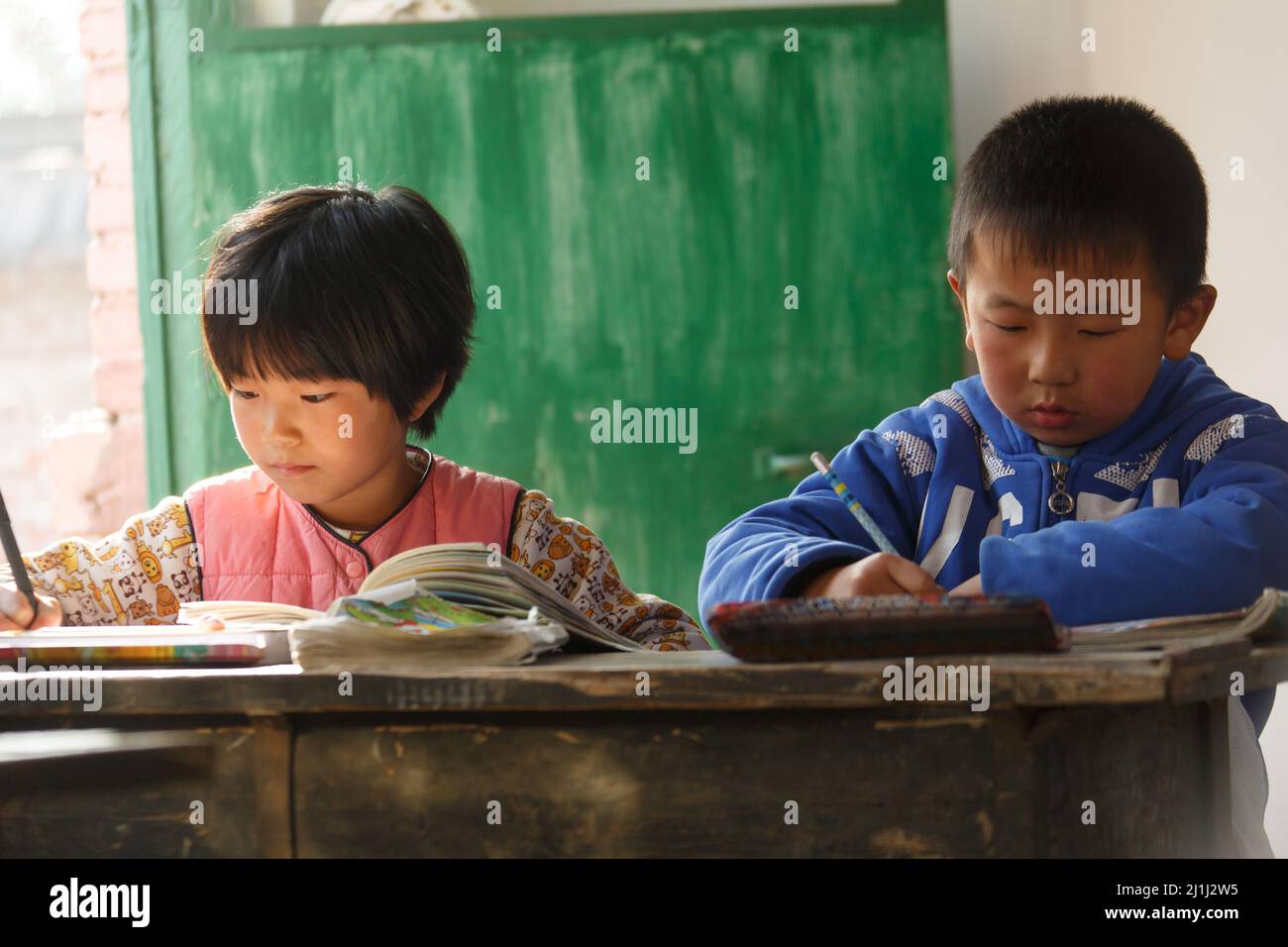Primary school students in rural primary school Stock Photo - Alamy