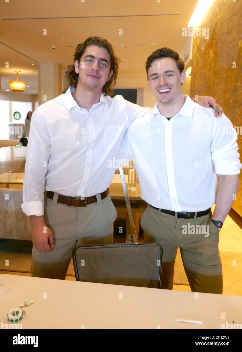 Beverly Hills, California, USA 25th March 2022 Vaccination Card Check ...