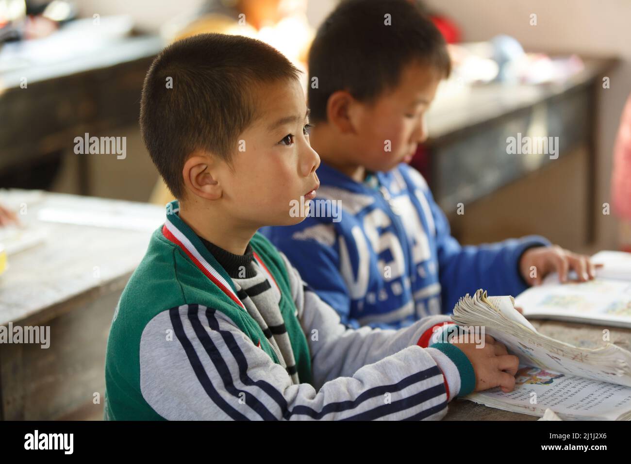 Primary school students in rural primary school Stock Photo - Alamy