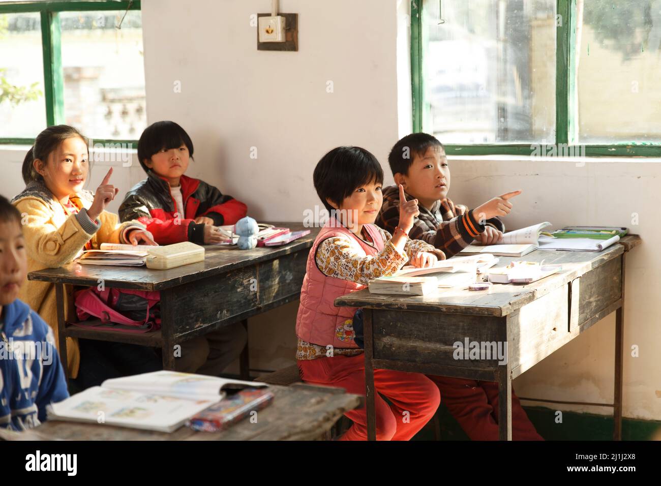 Primary school students in rural primary school Stock Photo - Alamy
