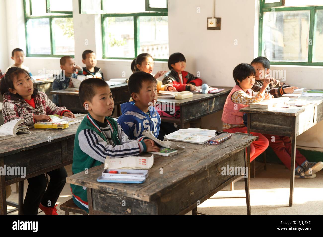 Primary school students in rural primary school Stock Photo - Alamy