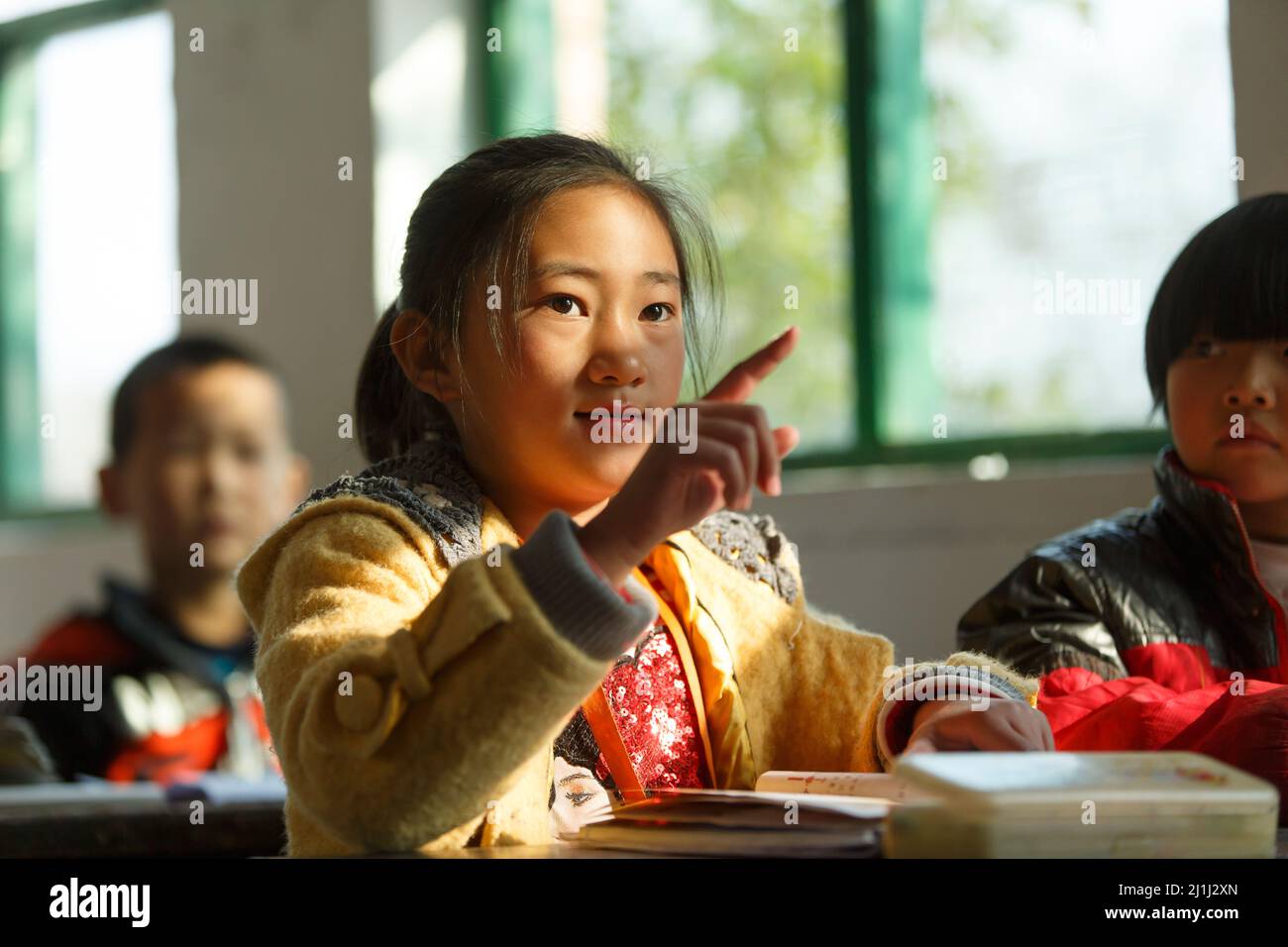Primary school students in rural primary school Stock Photo - Alamy