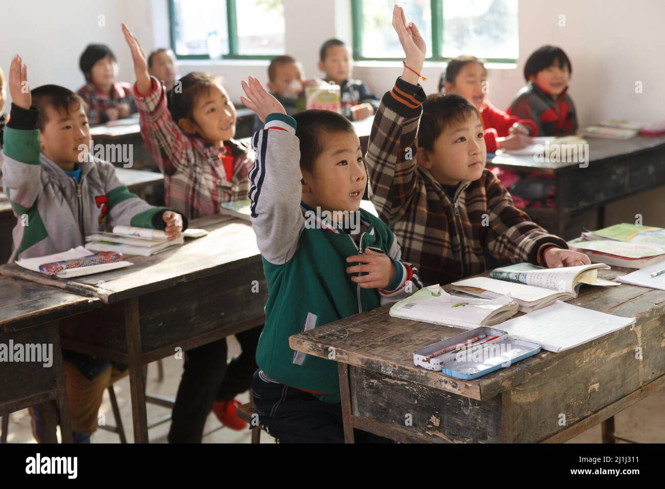 Primary school students in rural primary school Stock Photo - Alamy