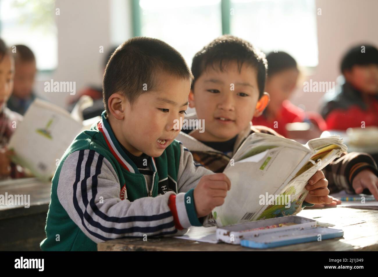 Primary school students in rural primary school Stock Photo - Alamy