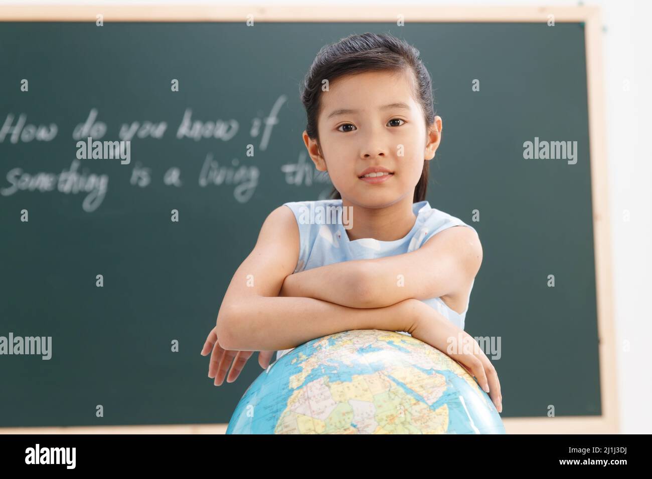 Primary school girls in the classroom Stock Photo - Alamy