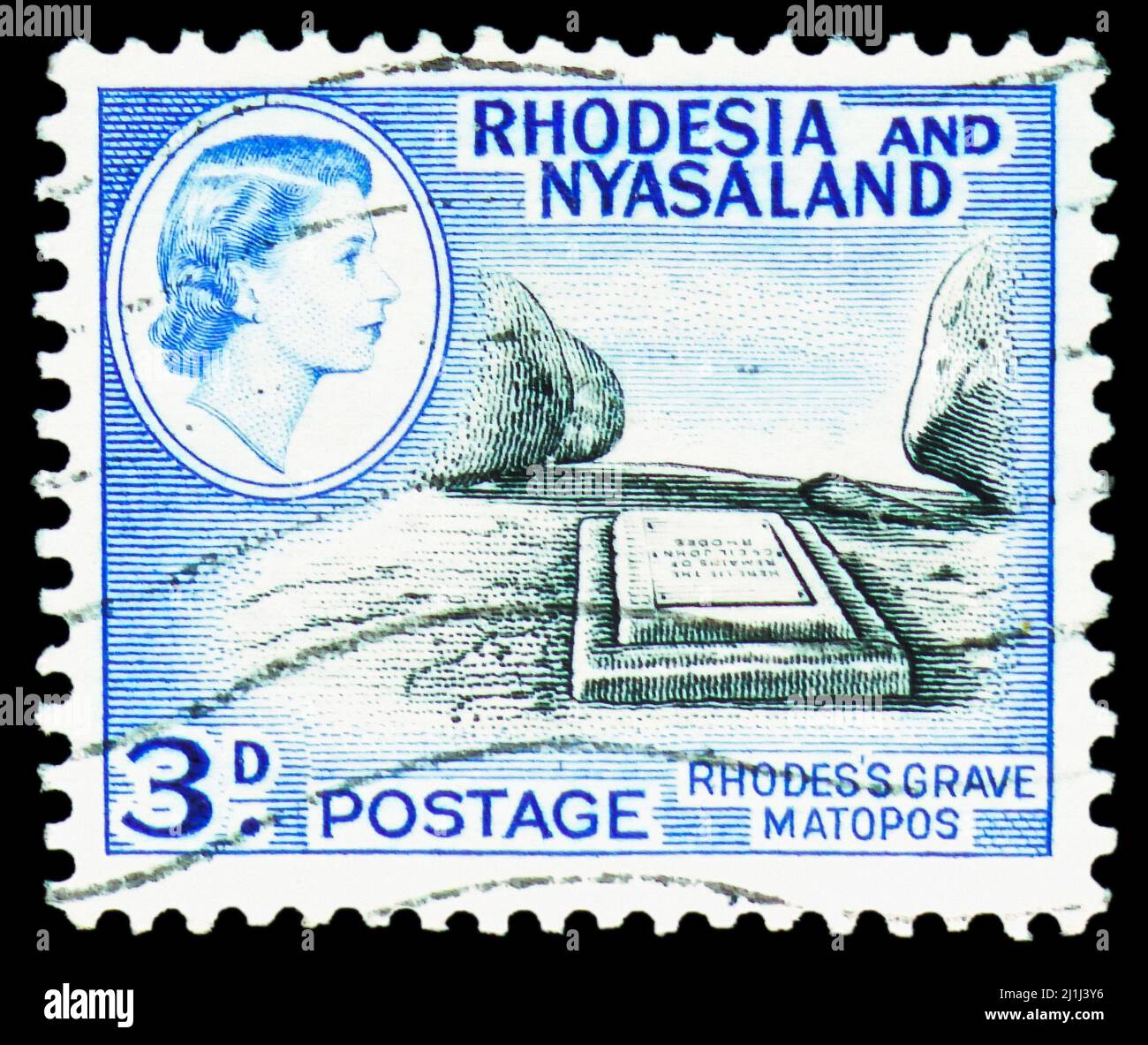 MOSCOW, RUSSIA - MARCH 12, 2022: Postage stamp printed in Rhodesia and ...
