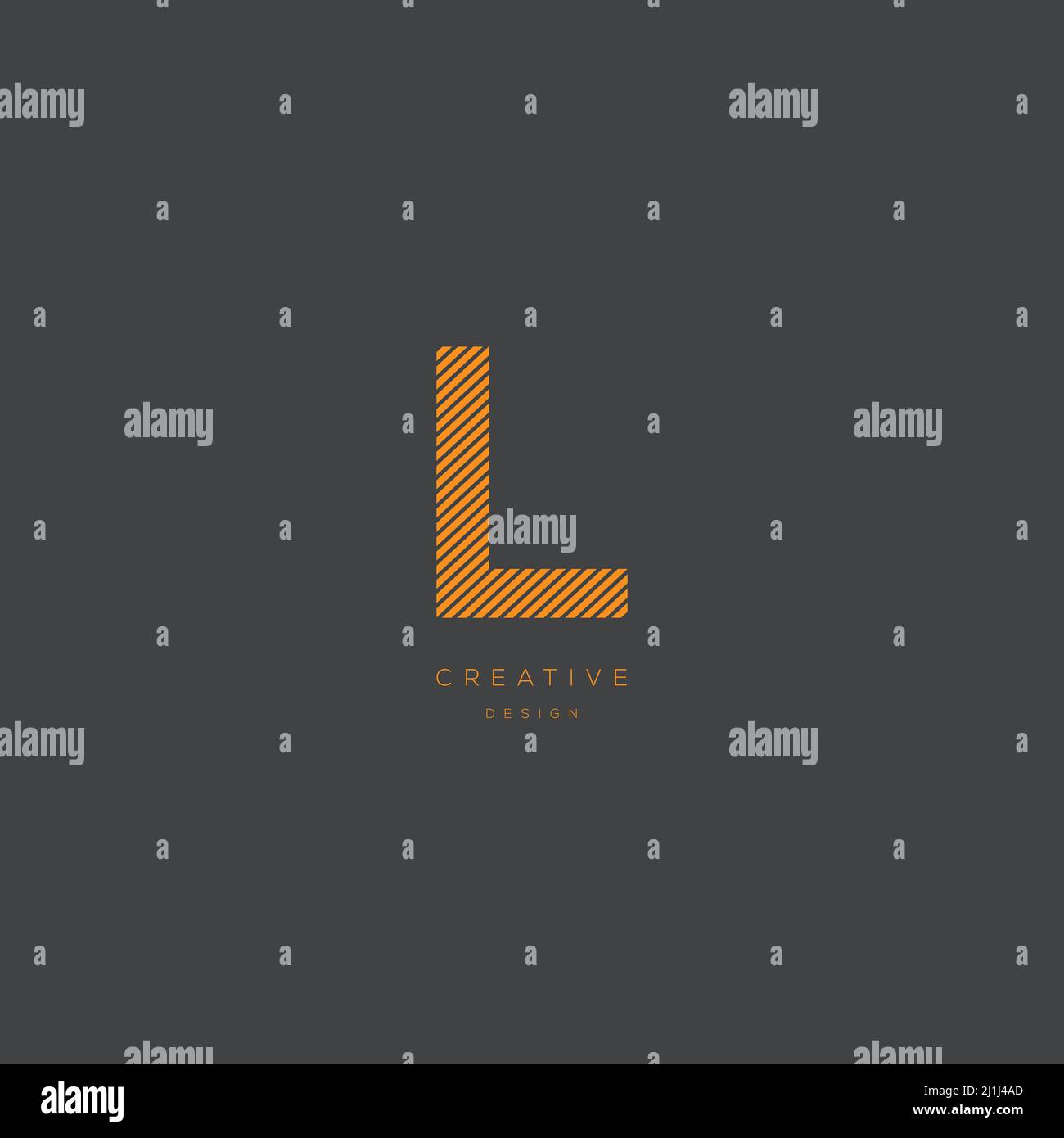 A modern, bold logo letters L on a dark background. EPS10, Vector Stock ...