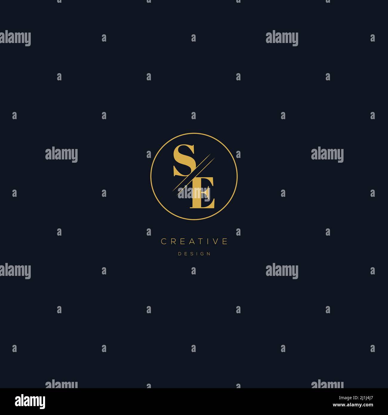 A modern, bold logo letters SE on a dark background. EPS10, Vector ...