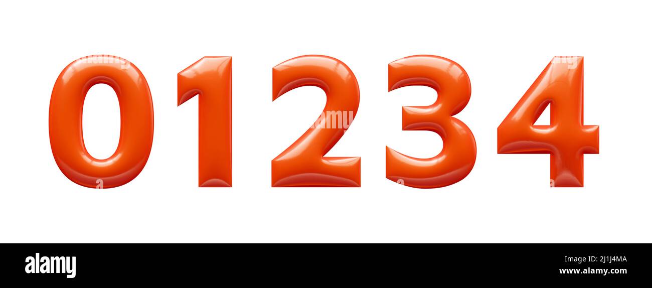 Red plastic numbers hi-res stock photography and images - Alamy