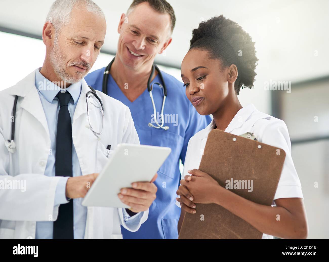 Your health is of the utmost importance. Shot of doctors in a hospital ...